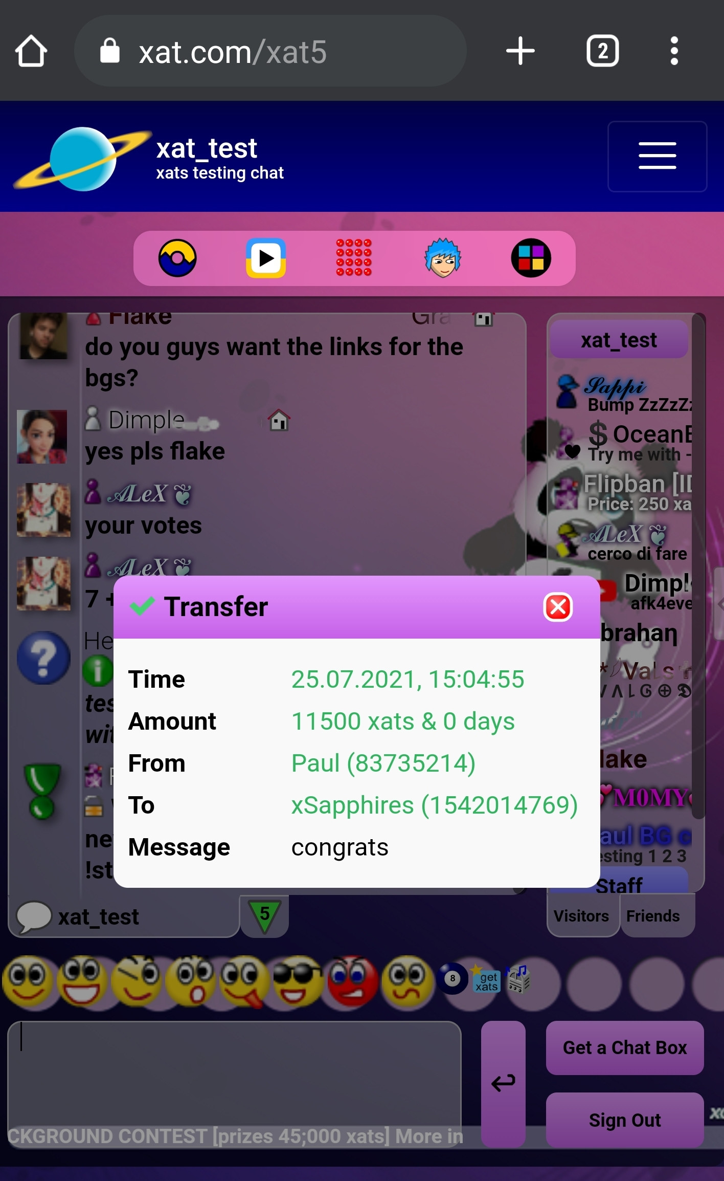 XAT5 (xat_test) BACKGROUND CONTEST [prices 45,000 xats] !! - Contests ...