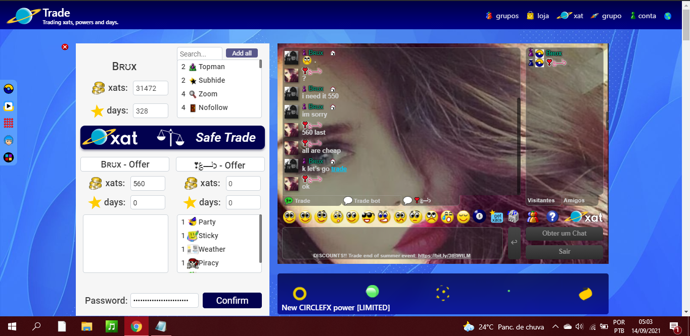 Trade End of Summer Event - Contests and Events - xat Forum