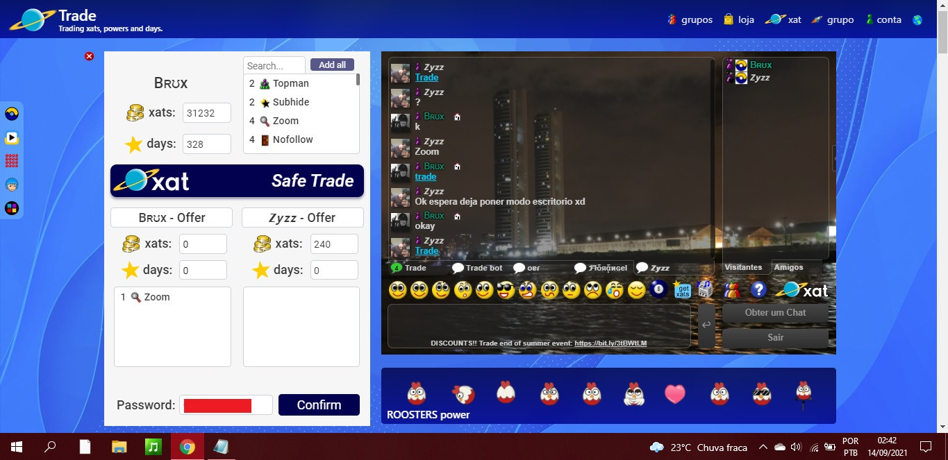 Trade End of Summer Event - Contests and Events - xat Forum