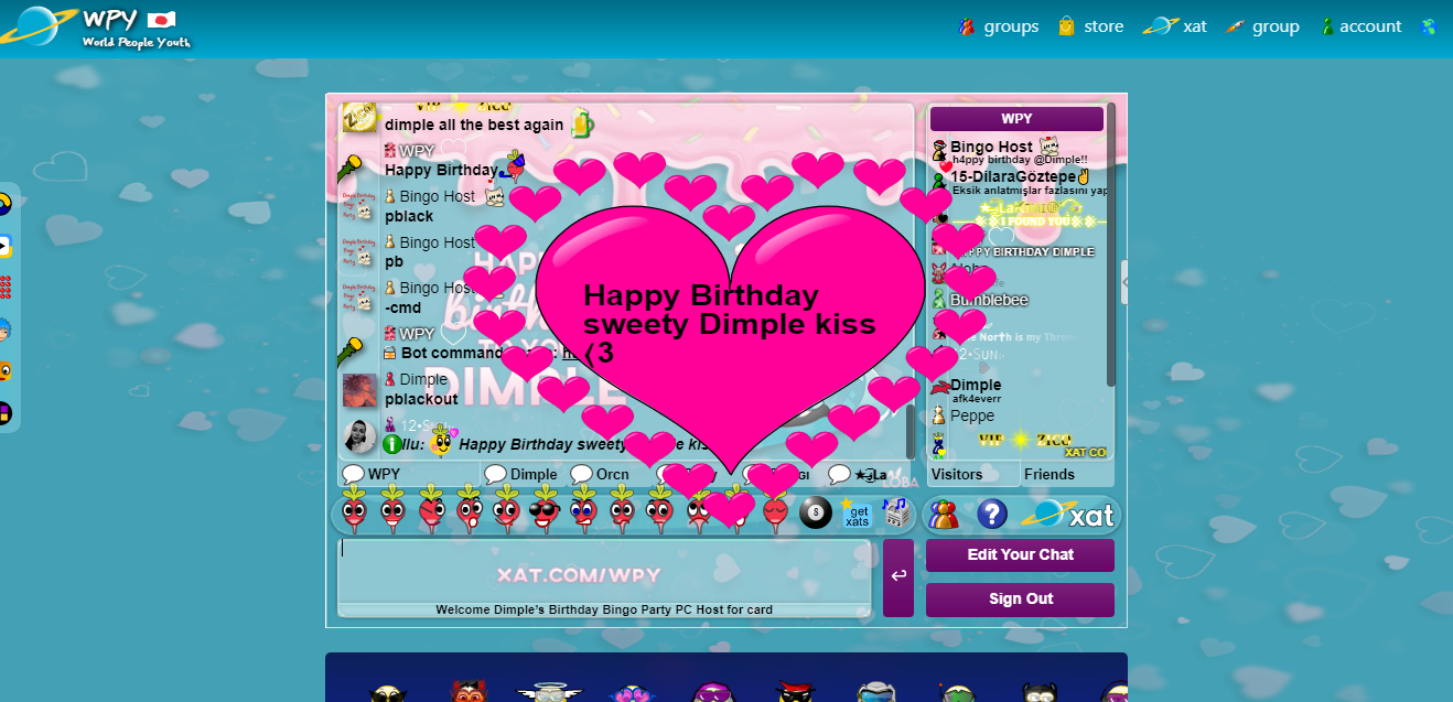 Dimple's Birthday Bingo Party - Dimple's Birthday Bingo Party 🥳 - xat Forum
