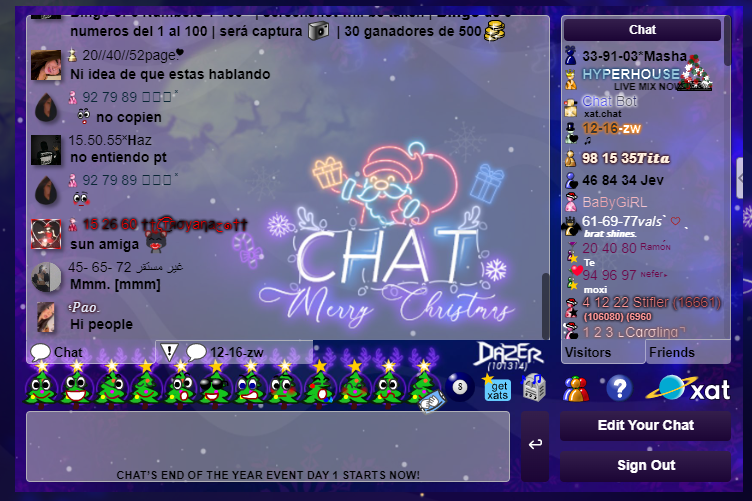 xat.com/Chat END OF THE YEAR EVENT [280,000 XATS PRIZEPOOL] - Contests ...